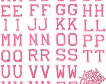 Pink Letter Patches | Etsy