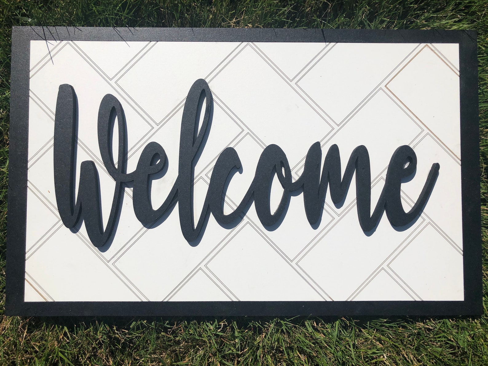Welcome Welcome Home 3D Laser Cut Welcome Sign for Front - Etsy