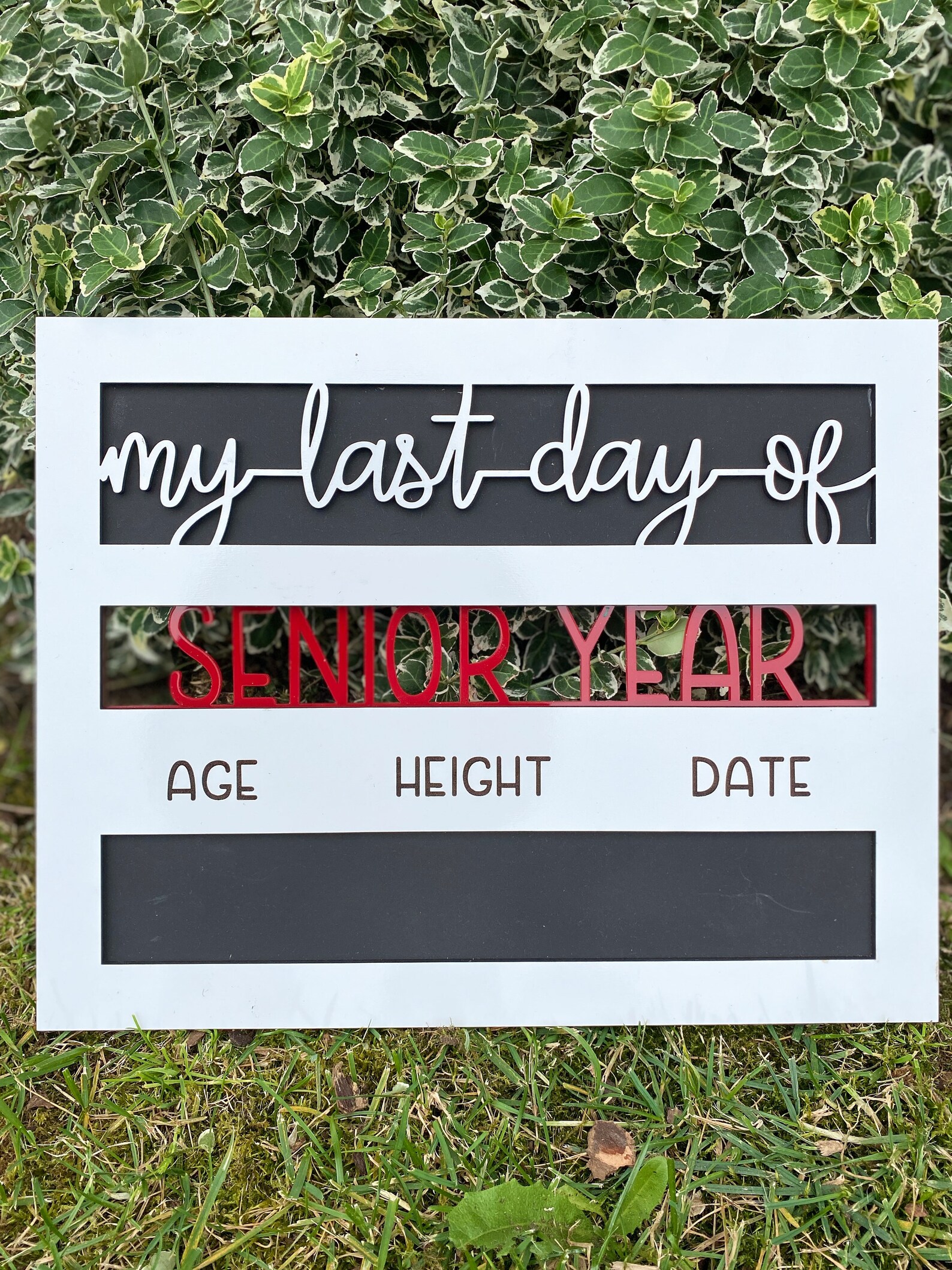 First & Last Day of School Sign, Interchangeable Photo Prop - Etsy