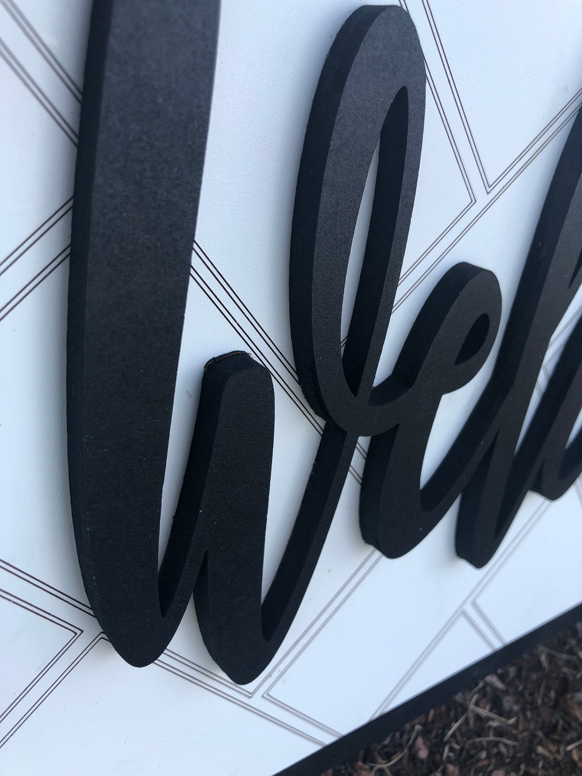 Welcome Welcome Home 3D Laser Cut Welcome Sign for Front - Etsy