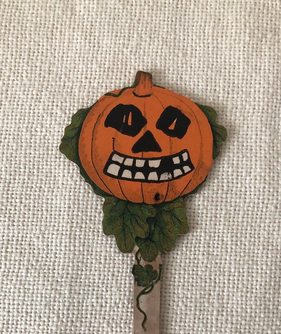 Antique Halloween Dennison Jack O Lantern Cake or Ice Cream Picks - Etsy