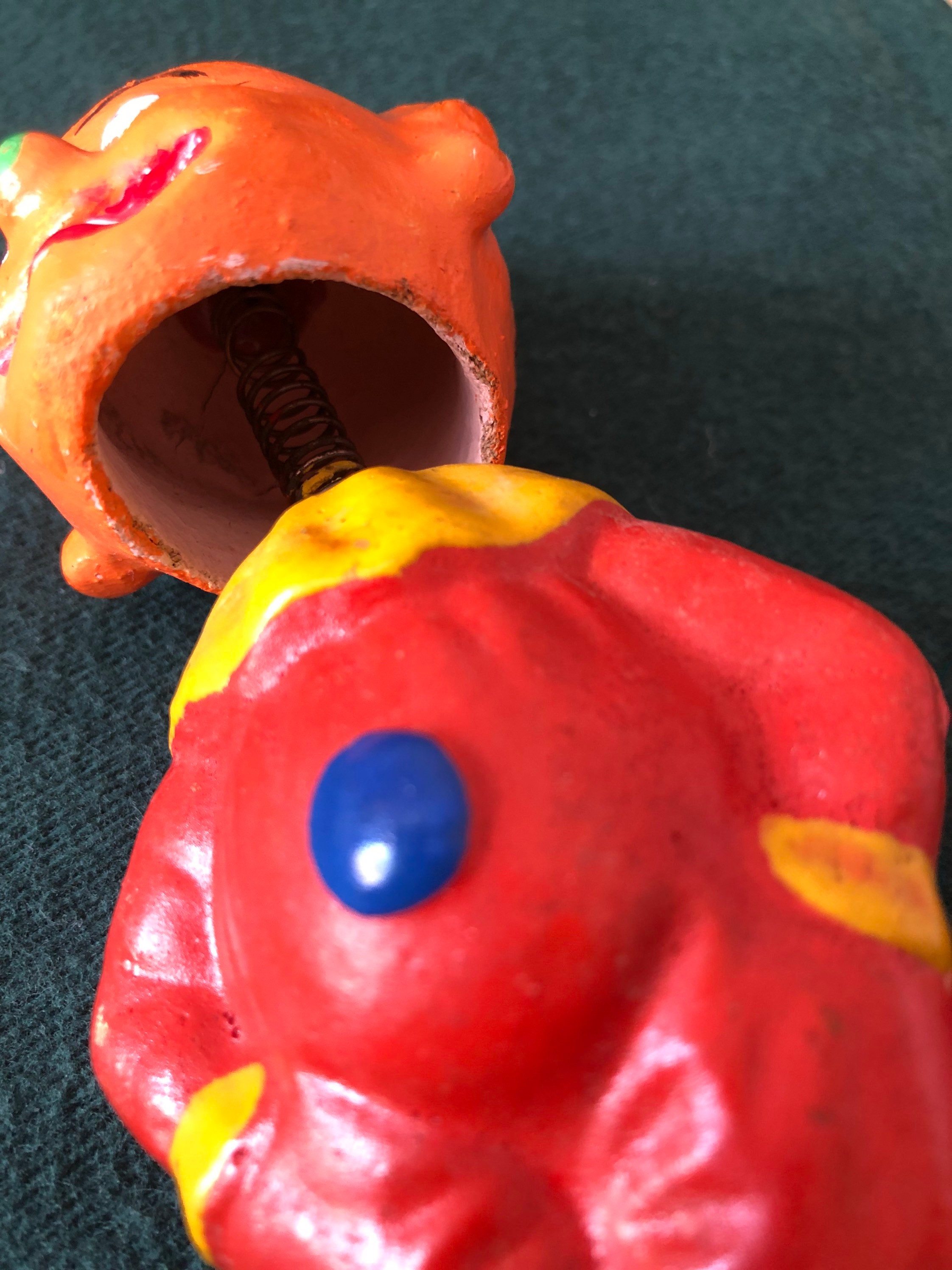 Antique Halloween Nodder Clown Character Candy Container - Etsy