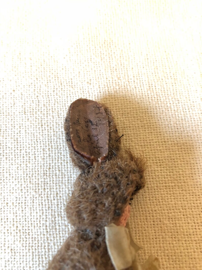 Antique Wax Baby in a Rabbit Suit Figure - Etsy