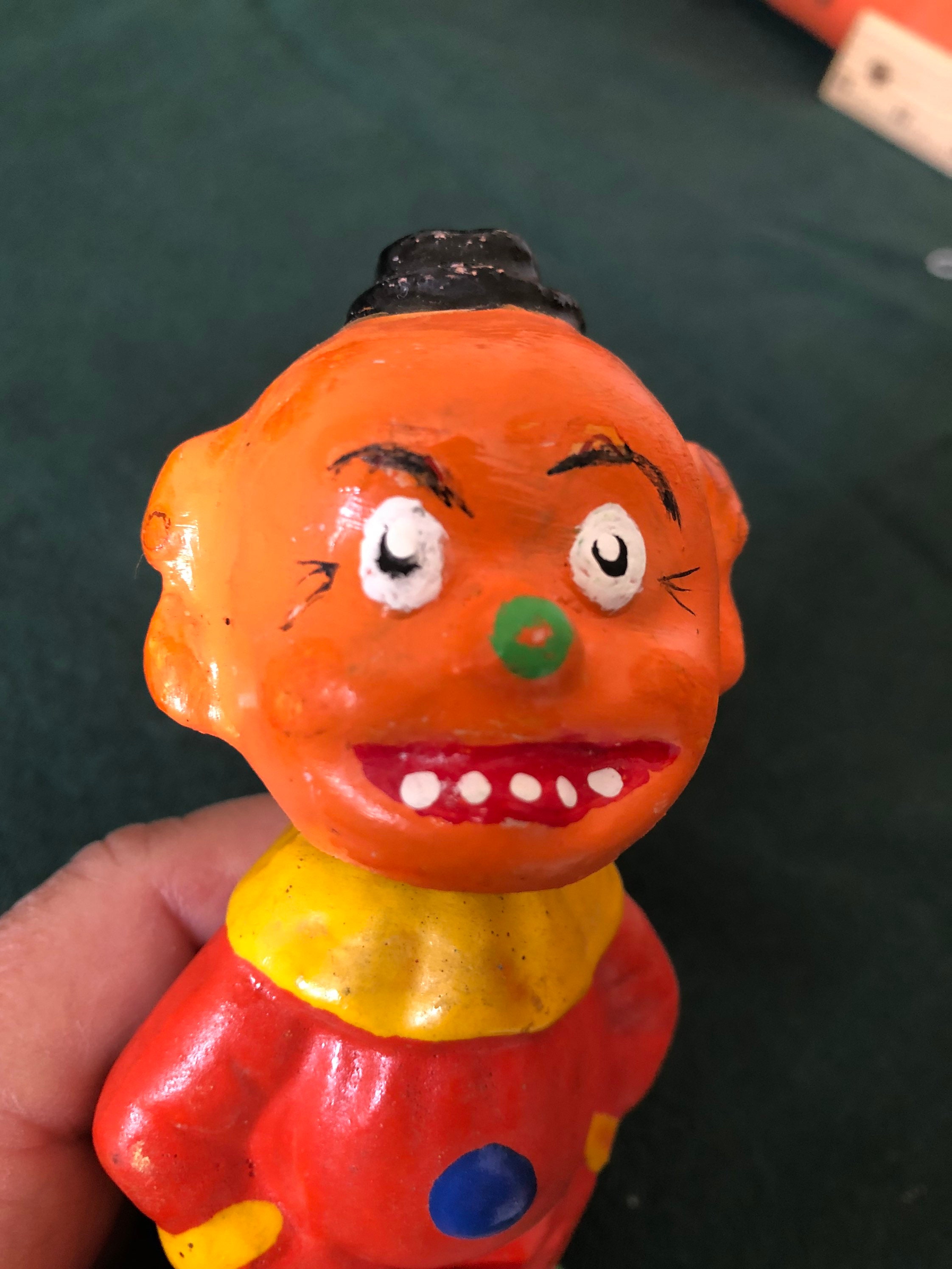 Antique Halloween Nodder Clown Character Candy Container - Etsy