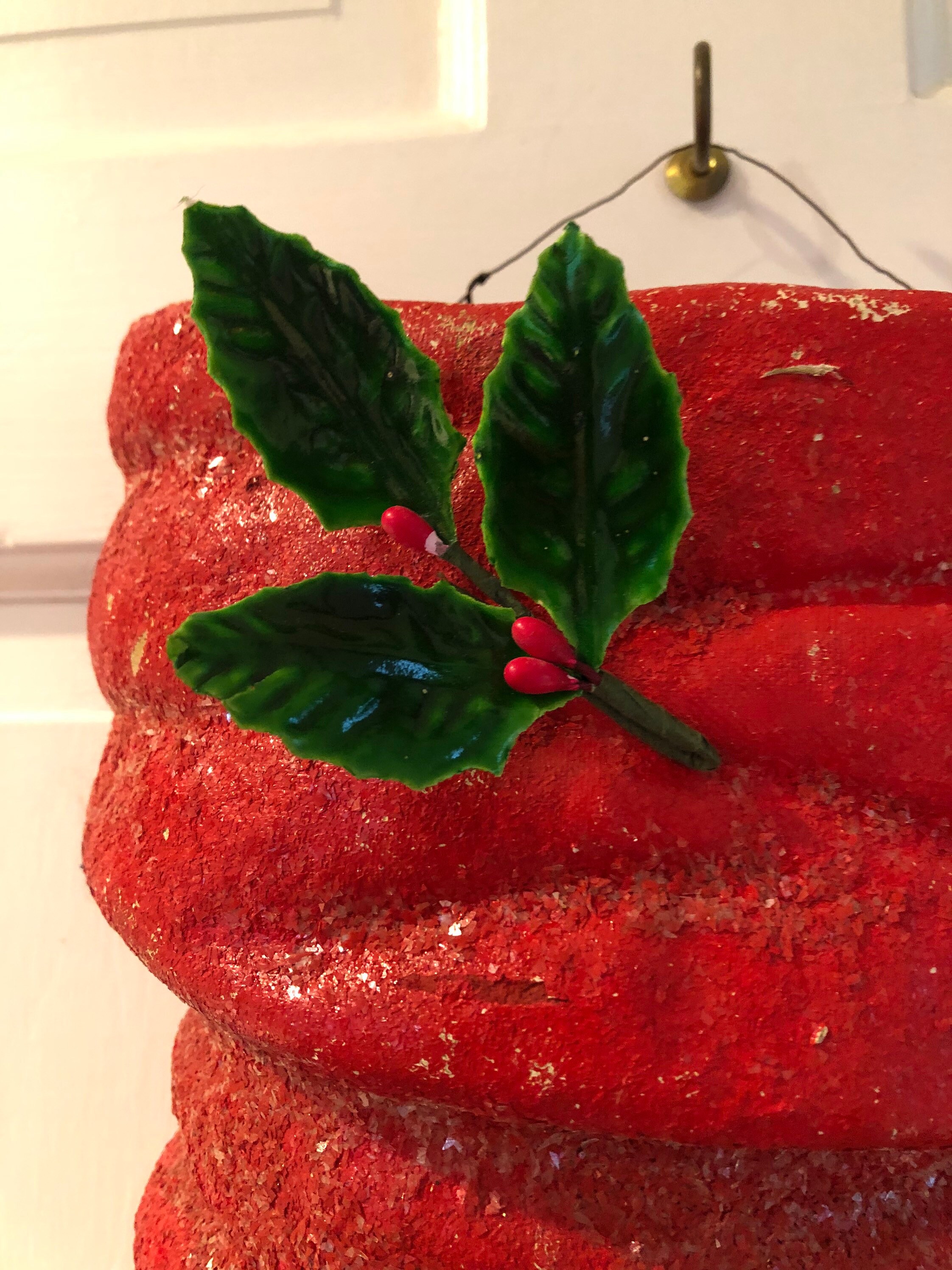 Large Pulp Paper Red Santa Boot Decoration - Etsy