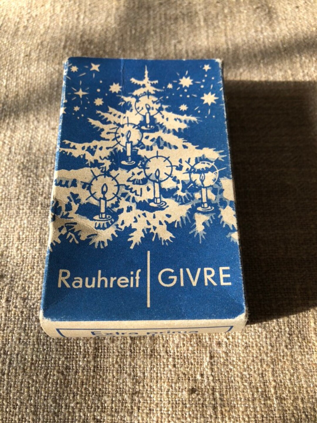 Antique Box of "snow" for Chritmas Tree - Etsy