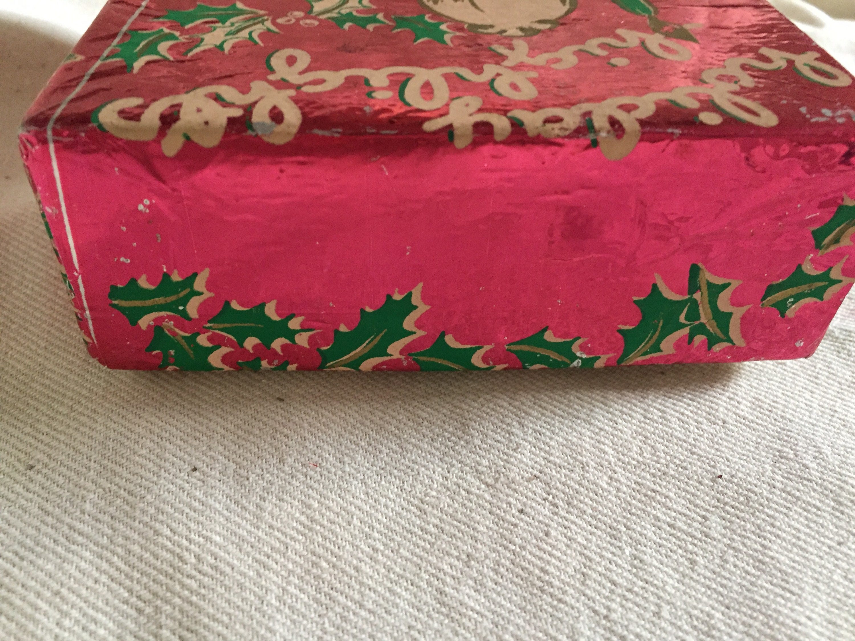 Small Christmas Candle Box - Etsy