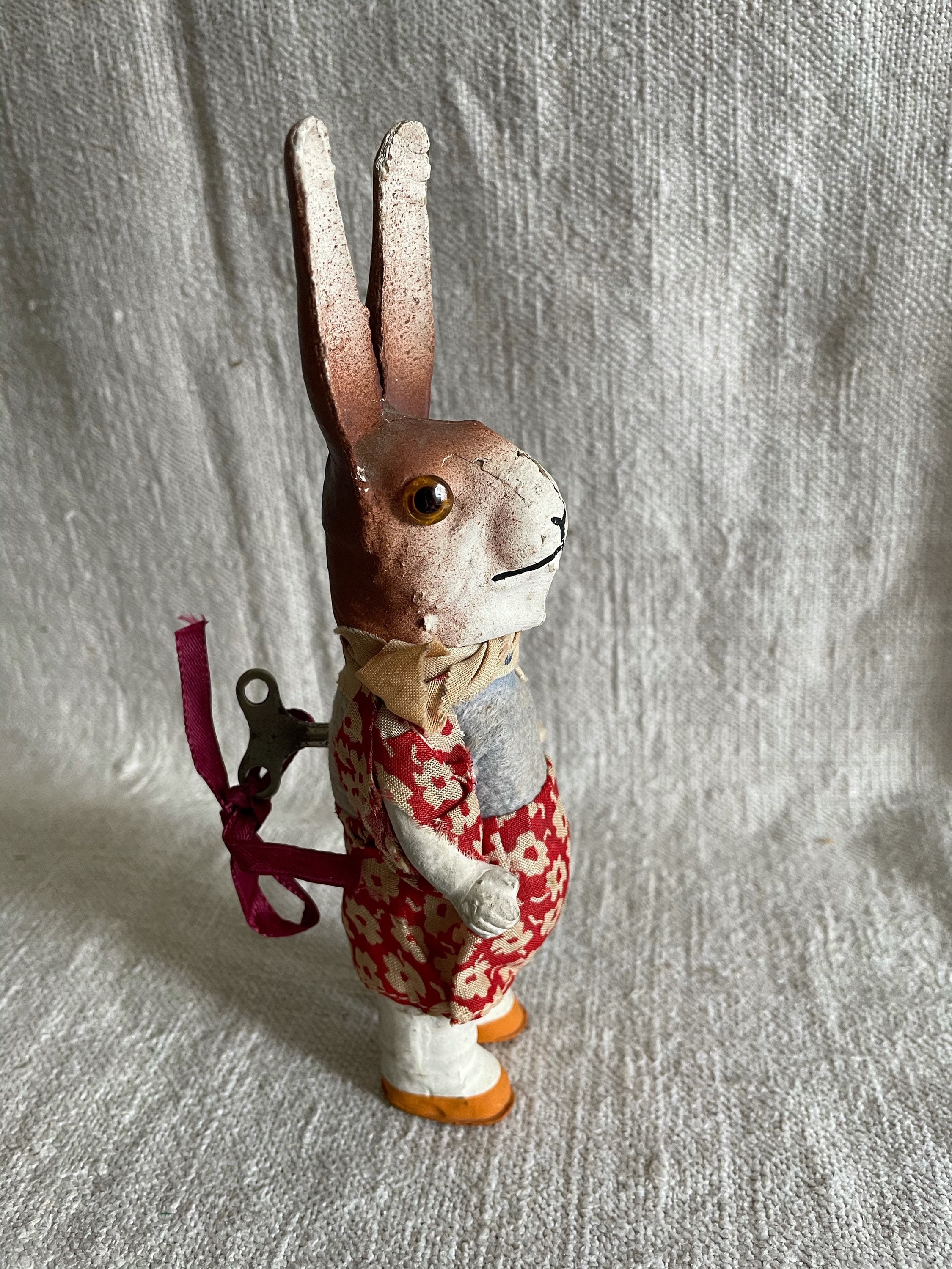 Antique Wind up Dancing Bunny Girl - Etsy