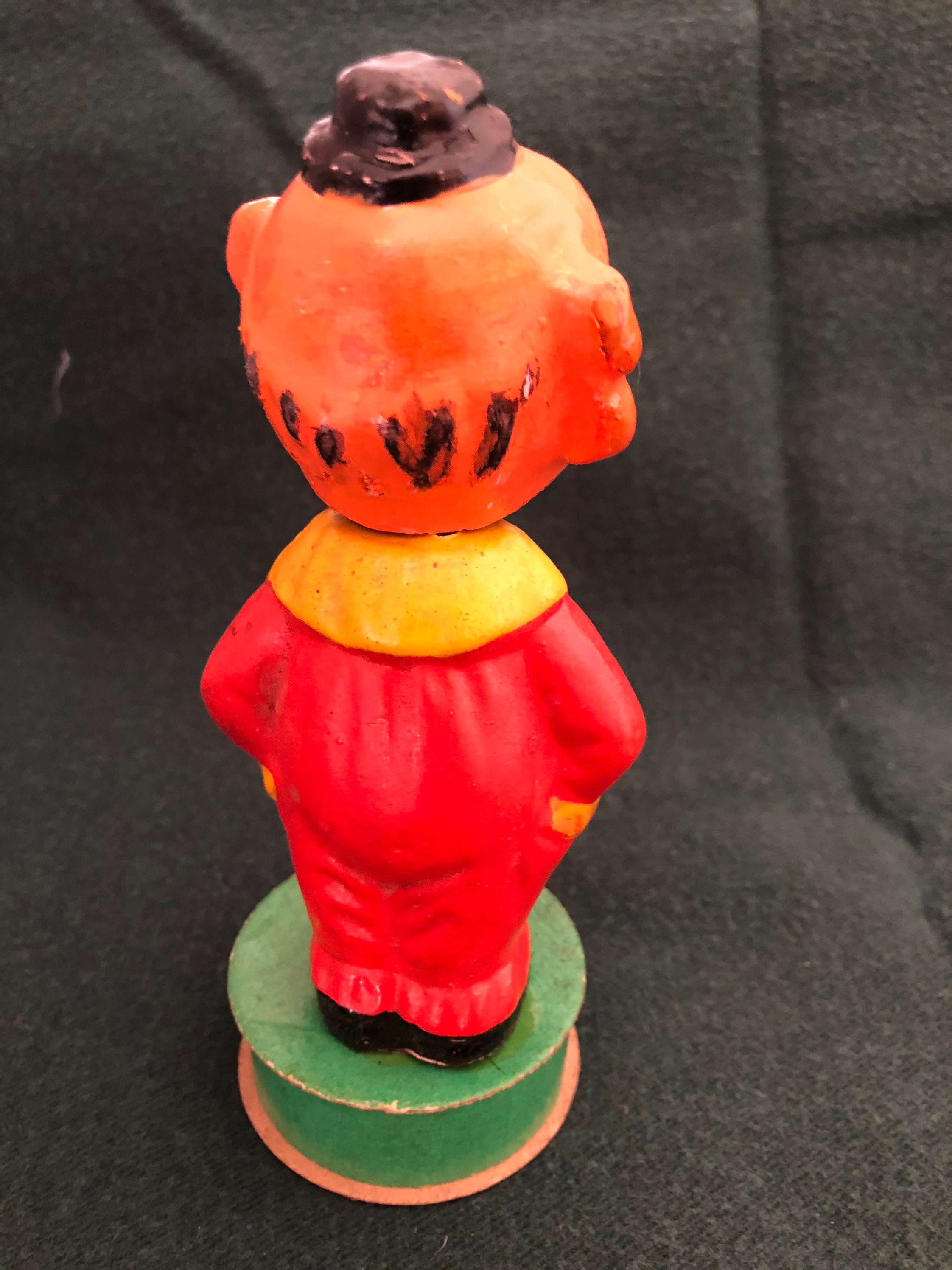 Antique Halloween Nodder Clown Character Candy Container - Etsy