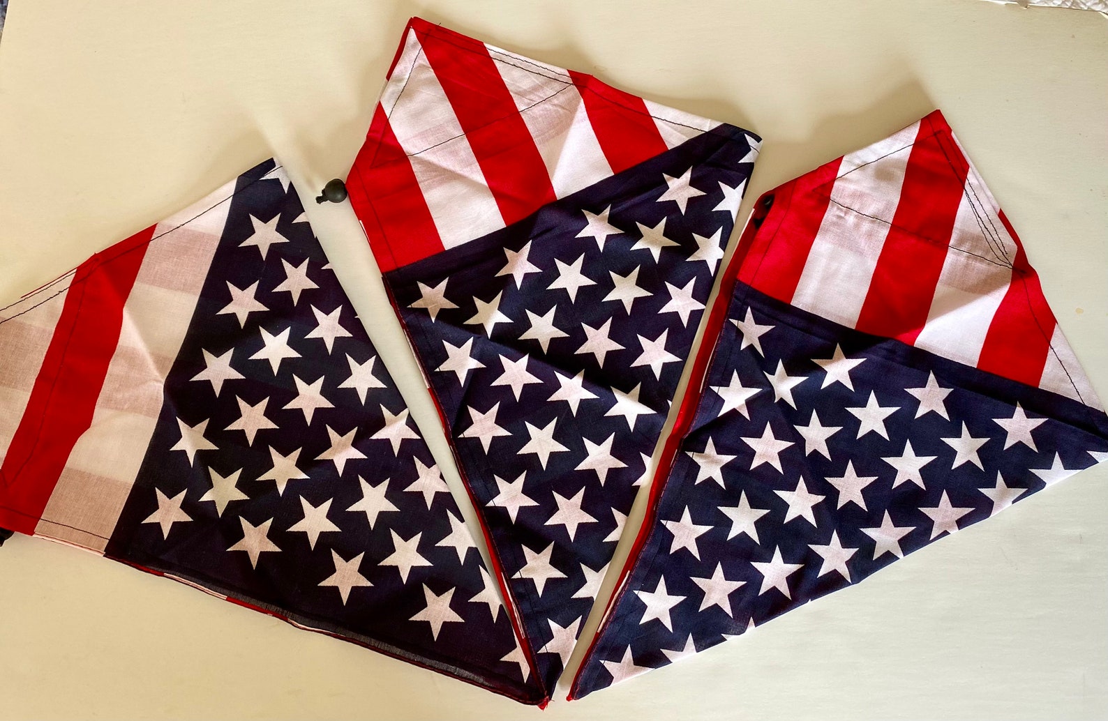 3 American Flag Bandana Face Masks: Patriotic 4th of July Cotton - Etsy