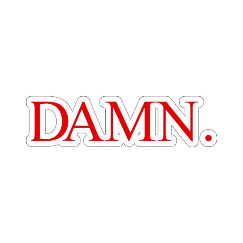 Kendrick Lamar DAMN. Album Kiss-cut Sticker - Etsy