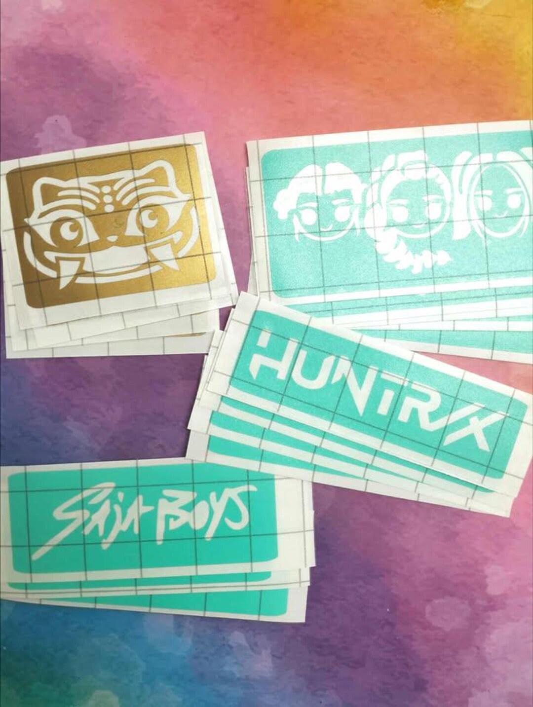 KPOP Glitter Tattoo Stencil Pack. - Etsy