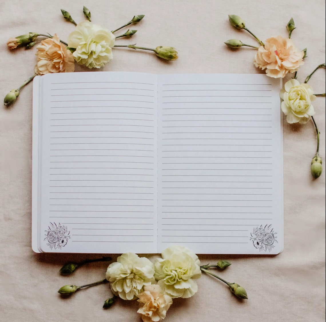 God Is Within Her Notebook Psalm 46:5Floral Wreath | Etsy