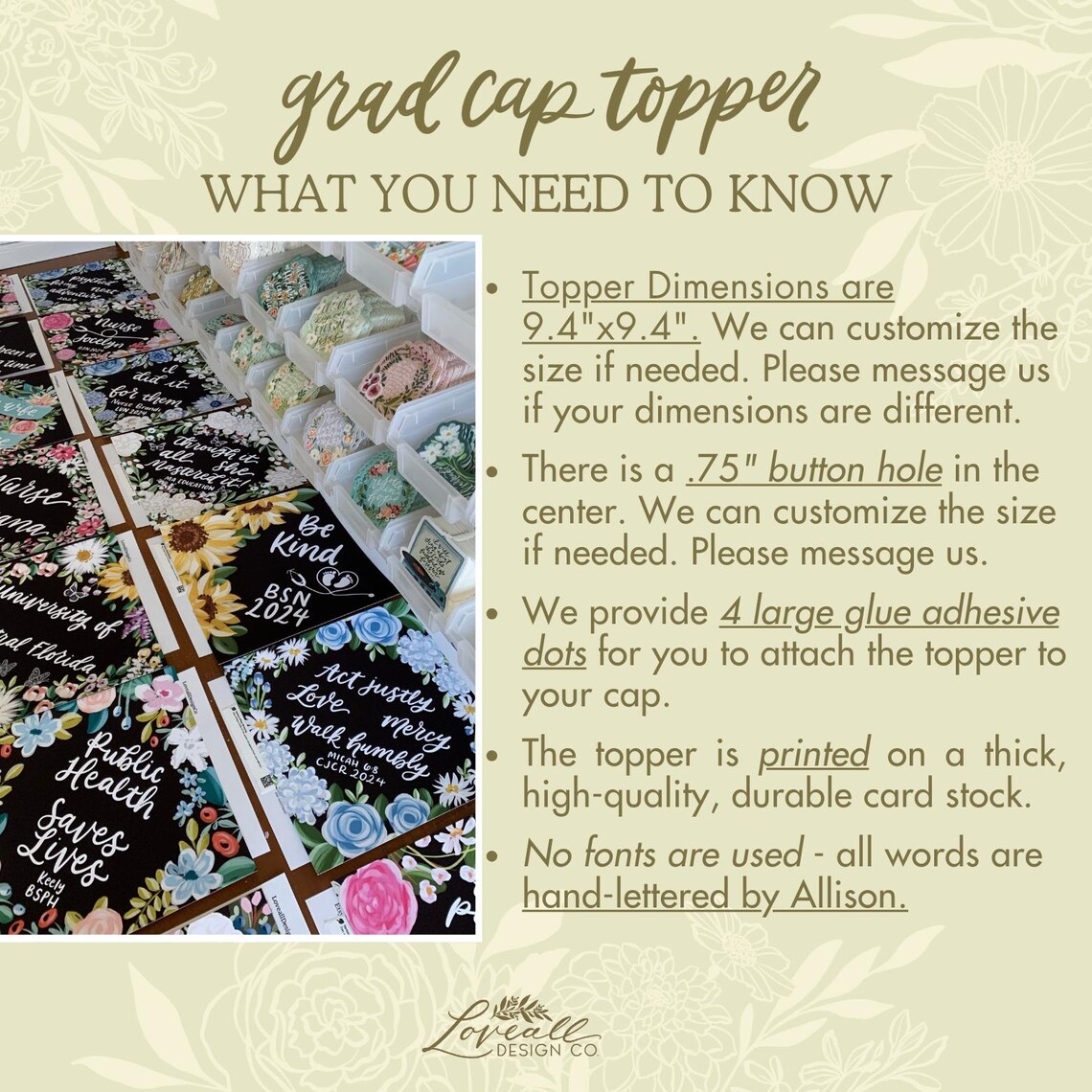 Custom Graduation Cap Topper, It Always Seems Impossible Until It's ...