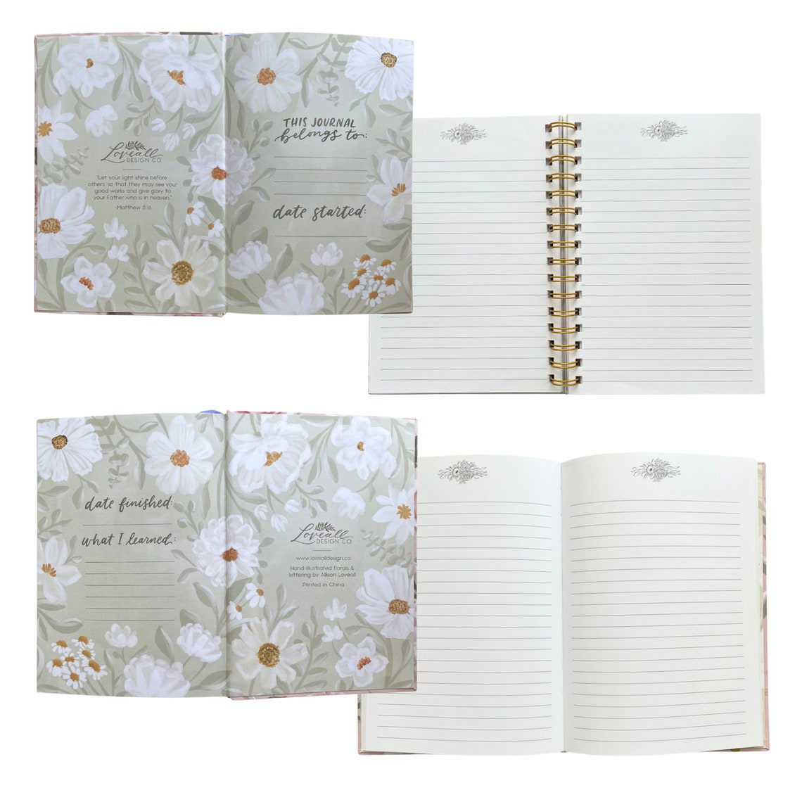Sage Theme, Christian Journals, Hardback Journal, Notes, Note-taking ...