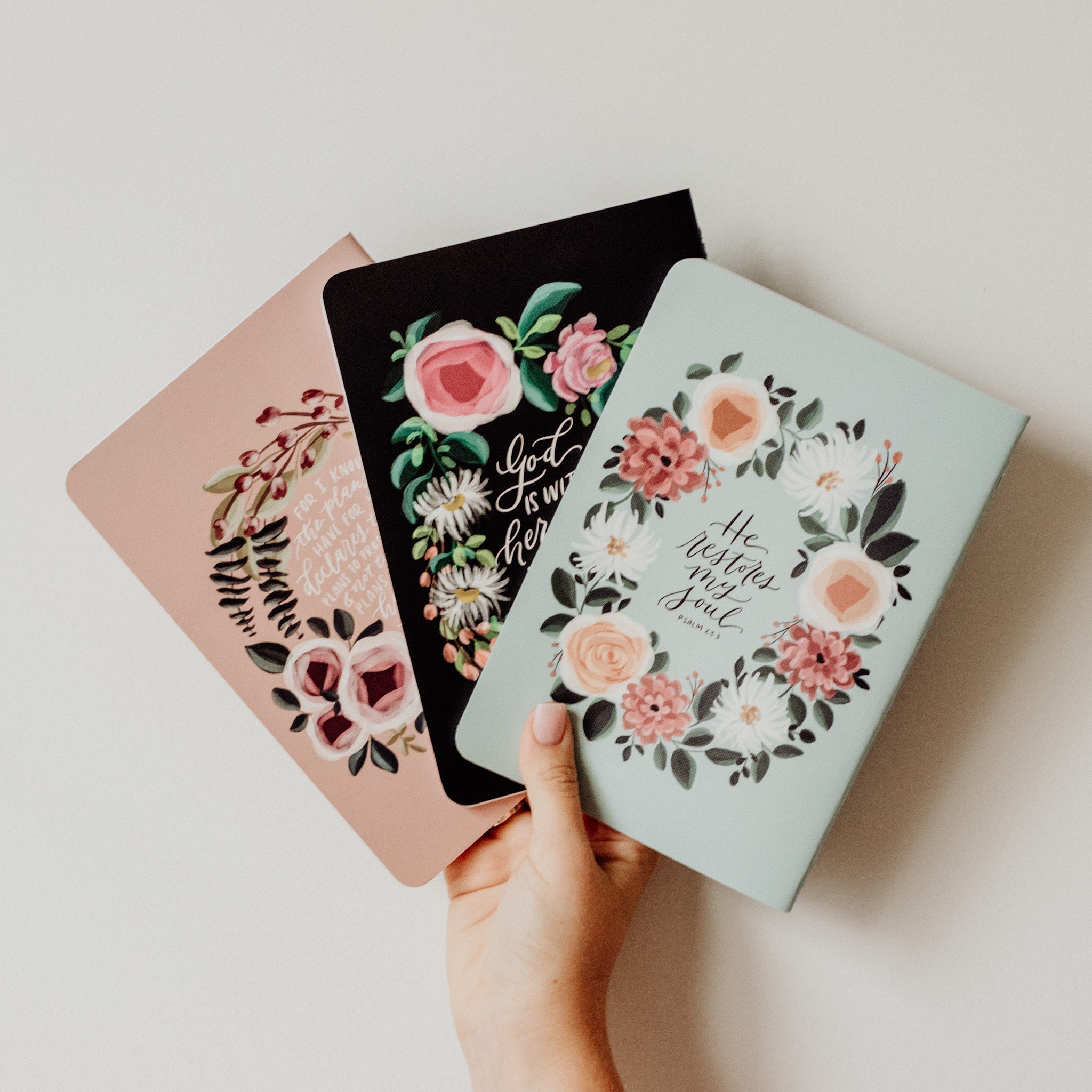 Christian Notebook Collection, Floral Wreath, Notebook, Journal, Notes ...
