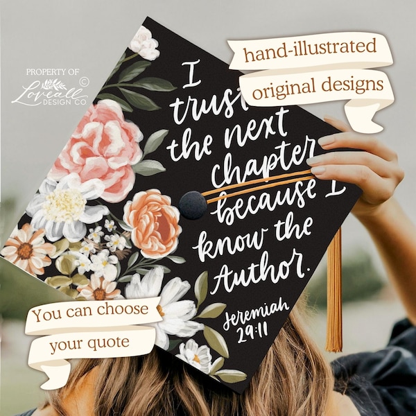 Bible Verse Grad Cap - Etsy