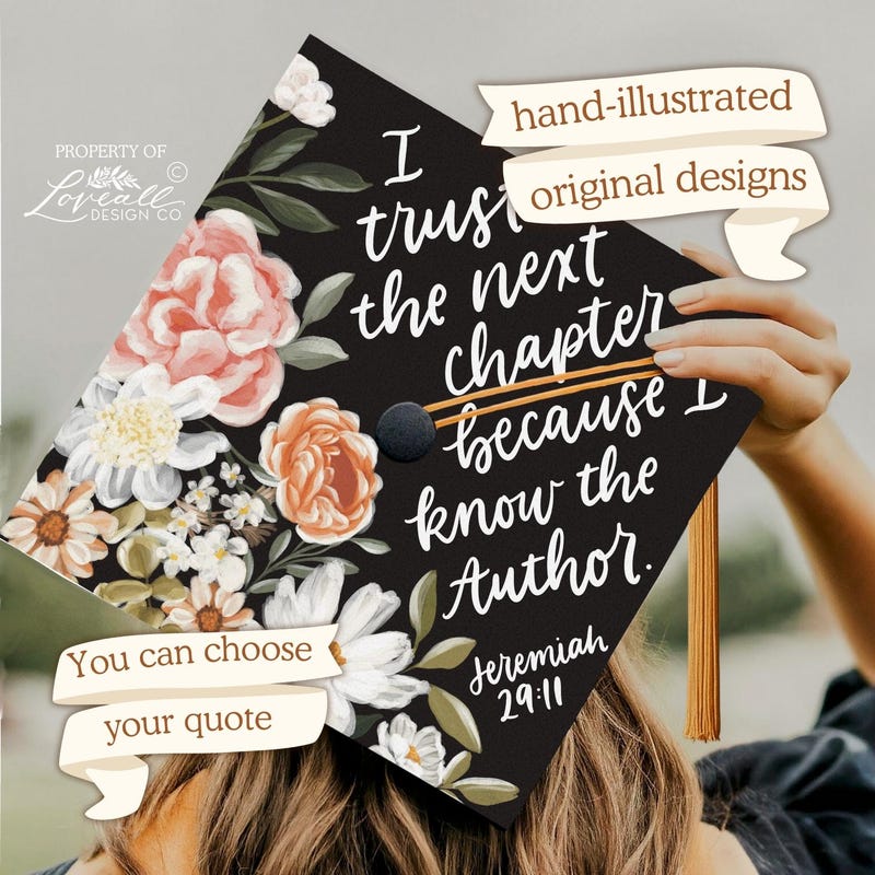 Bible Verse Grad Cap - Etsy