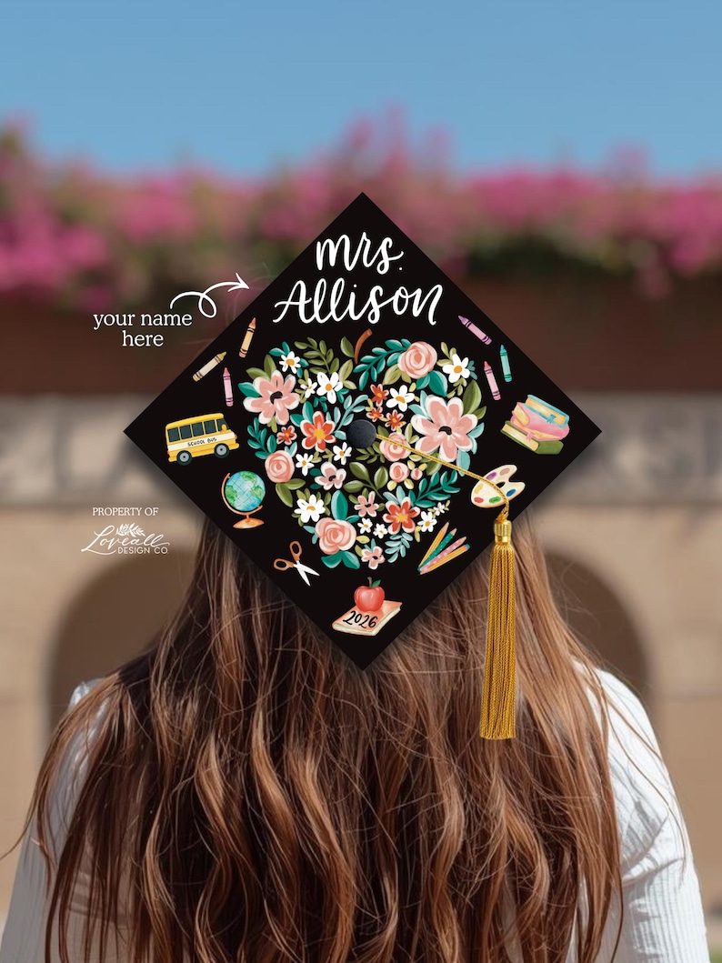 Graduation Cap Topper | Custom Word Grad Cap Topper | Personalized ...