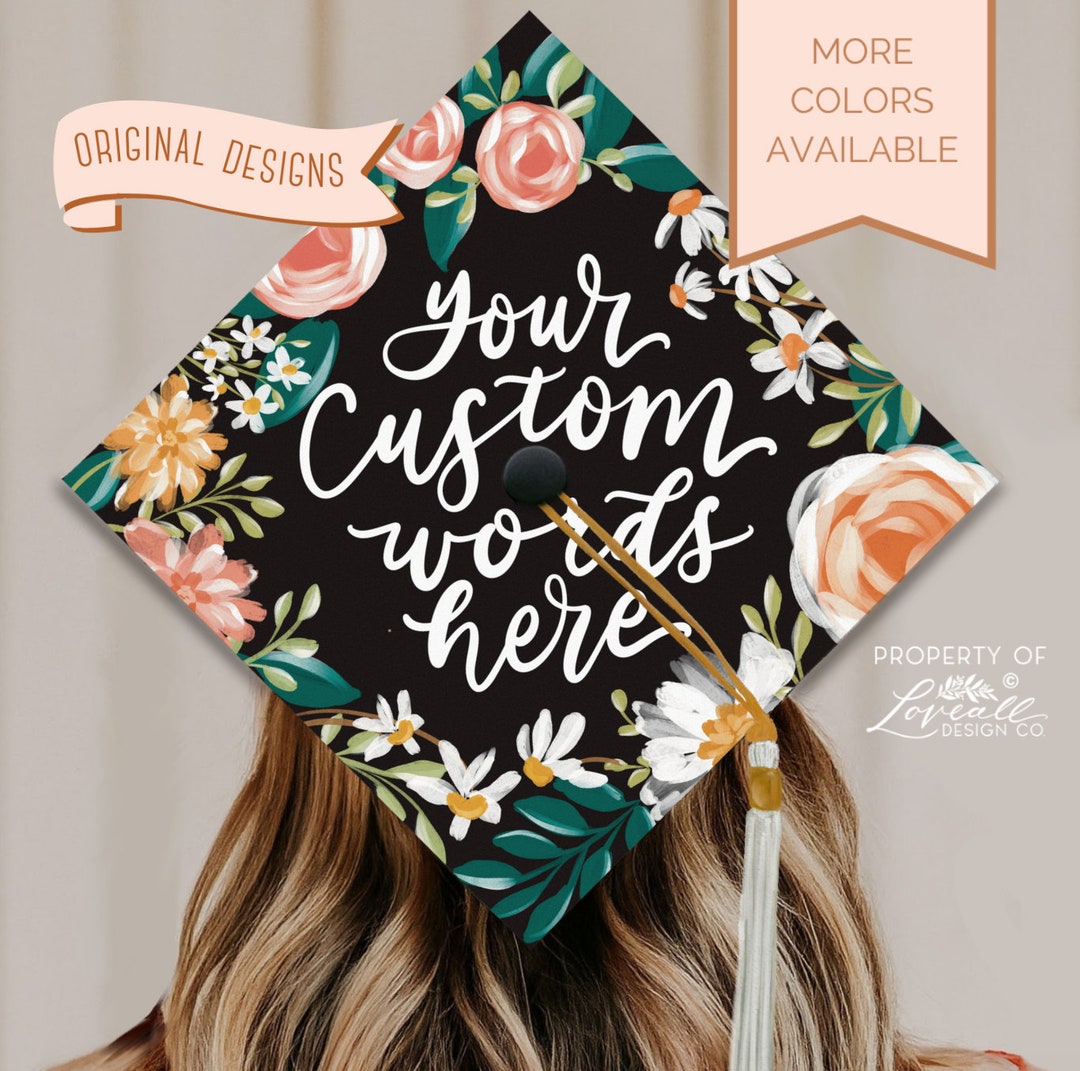 Custom Emily Theme Graduation Cap Topper, Graduation Cap Custom ...