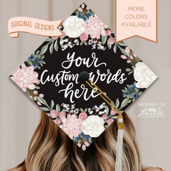 Floral Grad Cap - Etsy