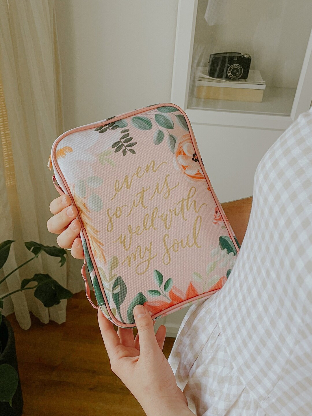 Nora Theme Bible Case, Bible Cover, Hand-painted Bible Cover Design ...