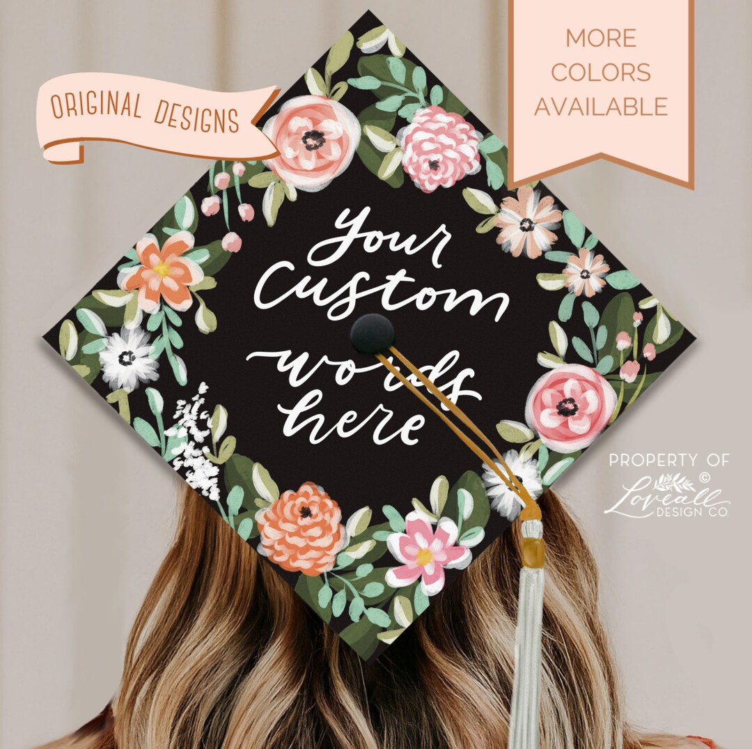 Custom Jackie Theme Graduation Cap Topper, Graduation Cap Custom ...