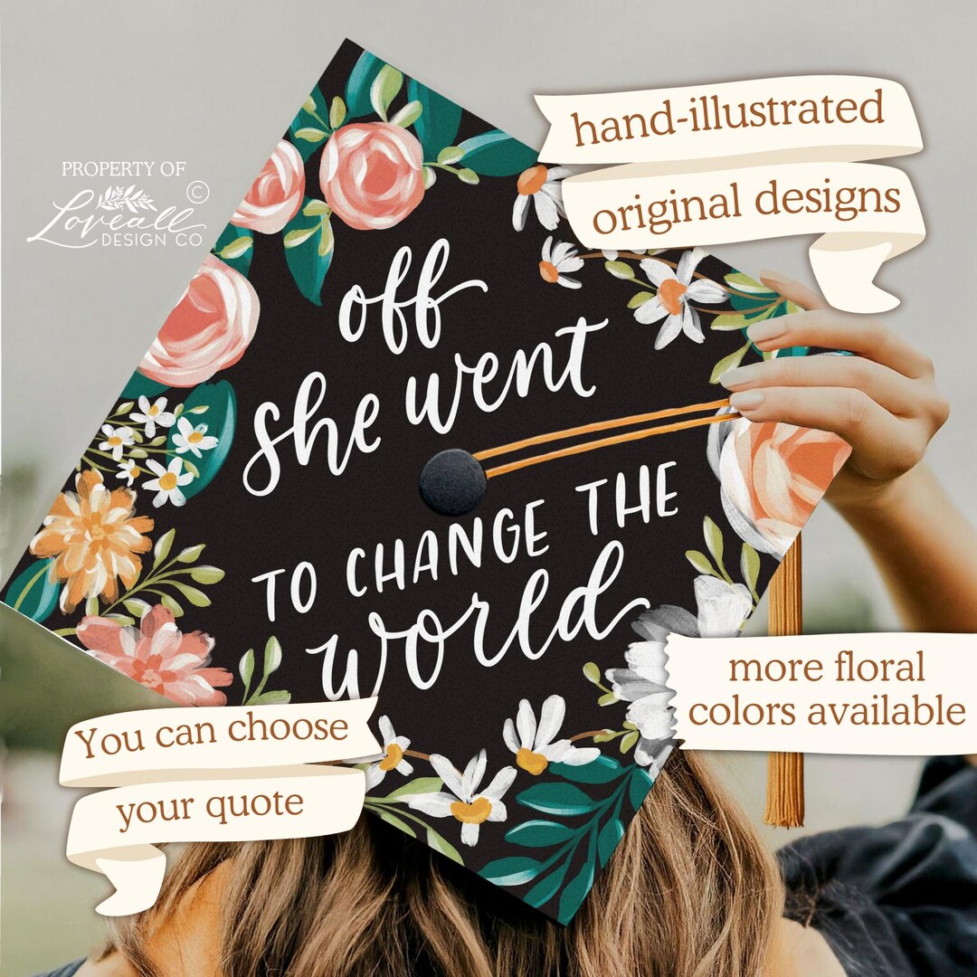 Custom Emily Theme Graduation Cap Topper, Graduation Cap Custom ...