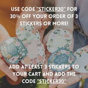 Free Indeed Sticker, Floral Sticker, Lettering Sticker, Hand-lettered ...