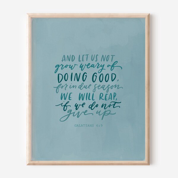 Galatians 6 9 - Etsy