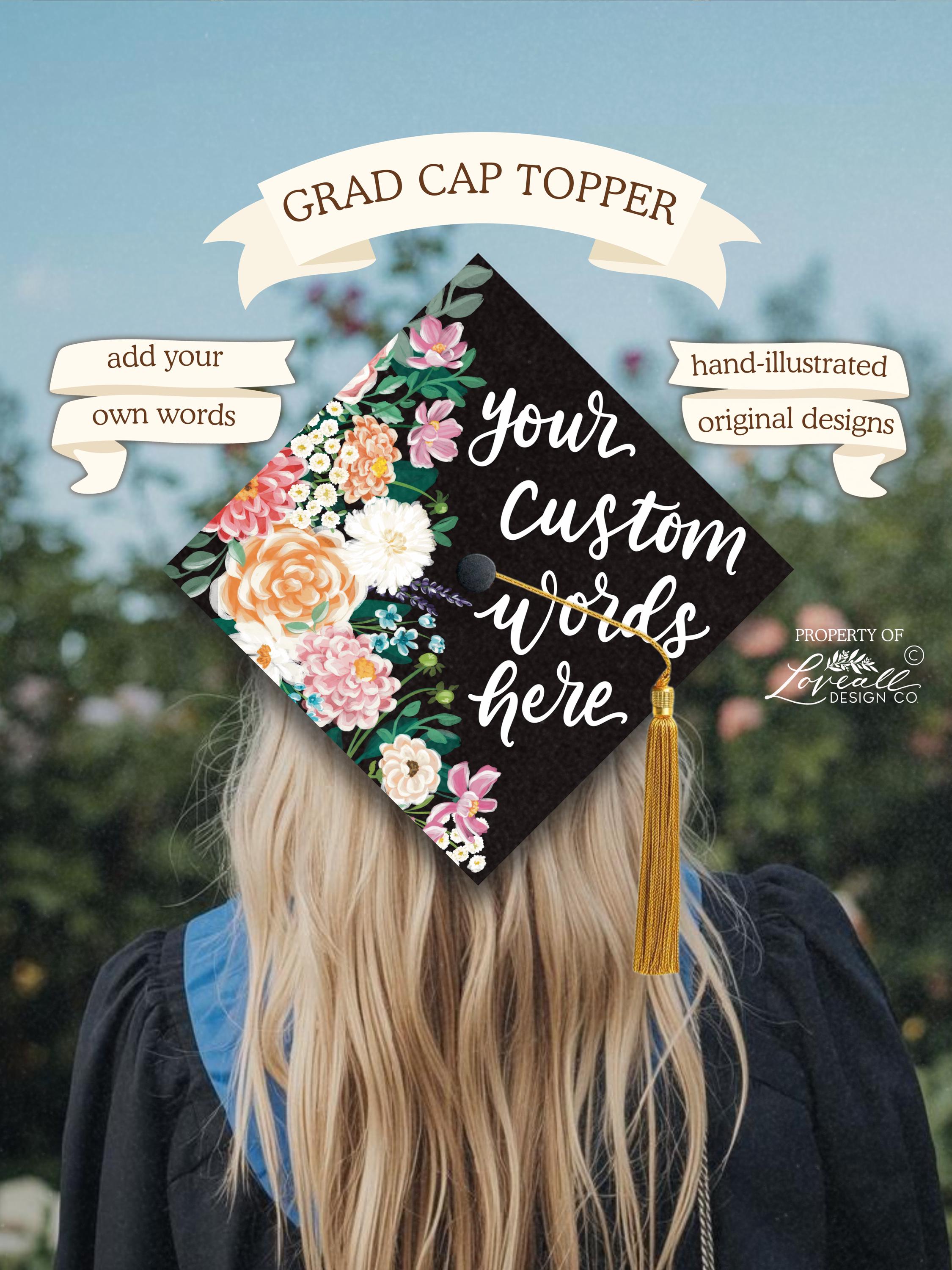 Custom Graduation Cap Toper, Blessed is She Who Believed, Scripture ...