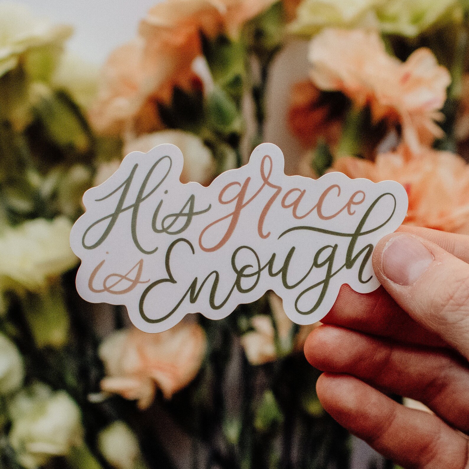 His Grace is Enough Sticker Faith Based Sticker - Etsy
