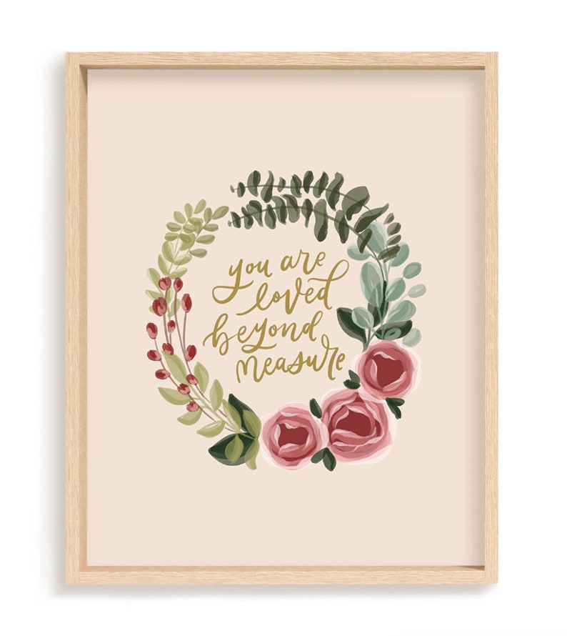 Loved Beyond Measure Art Print Christian Gift Religious - Etsy