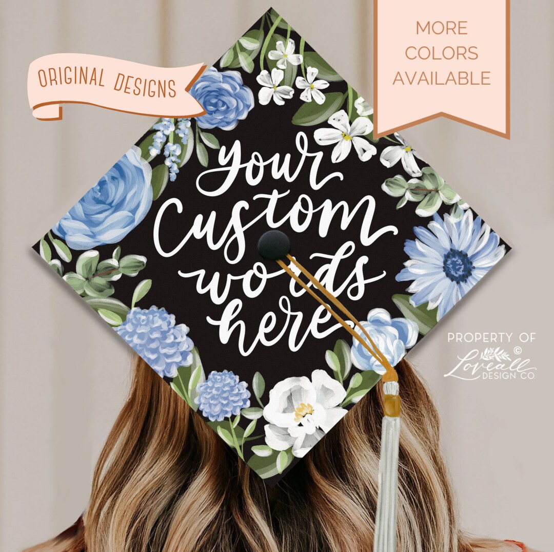 Custom Ashley Theme Graduation Cap Topper, Graduation Cap Custom ...
