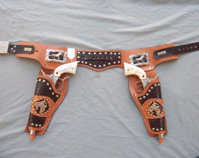 Fantastic Western Lone Ranger Toy Cap Gun Holster Rig Toy - Etsy