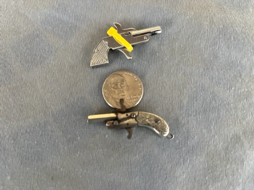 Two Vintage Austria & Japan Miniature Pinfire Cap Gun Toy Pistol WOW - Etsy