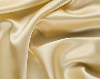 White Crepe Back Satin Bridal Fabric for Wedding Dresses, Decorations, Drapes, Crafts Crepeback ...