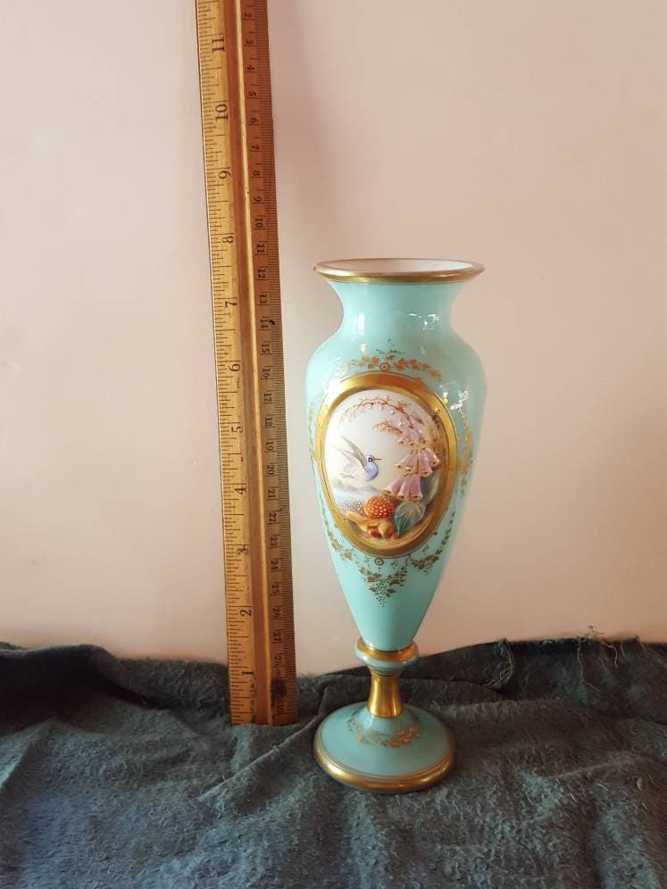 French Opaline Vase - Etsy