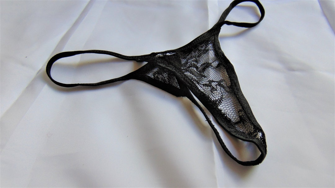 String Érotique Transparent Sensuel en Dentelle - Etsy France