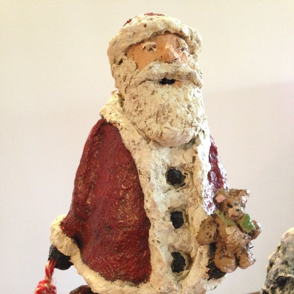 Paper Mache Santa - Etsy