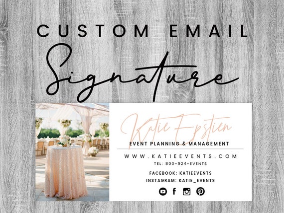 Email Signature Template Design Image Html Email | Etsy