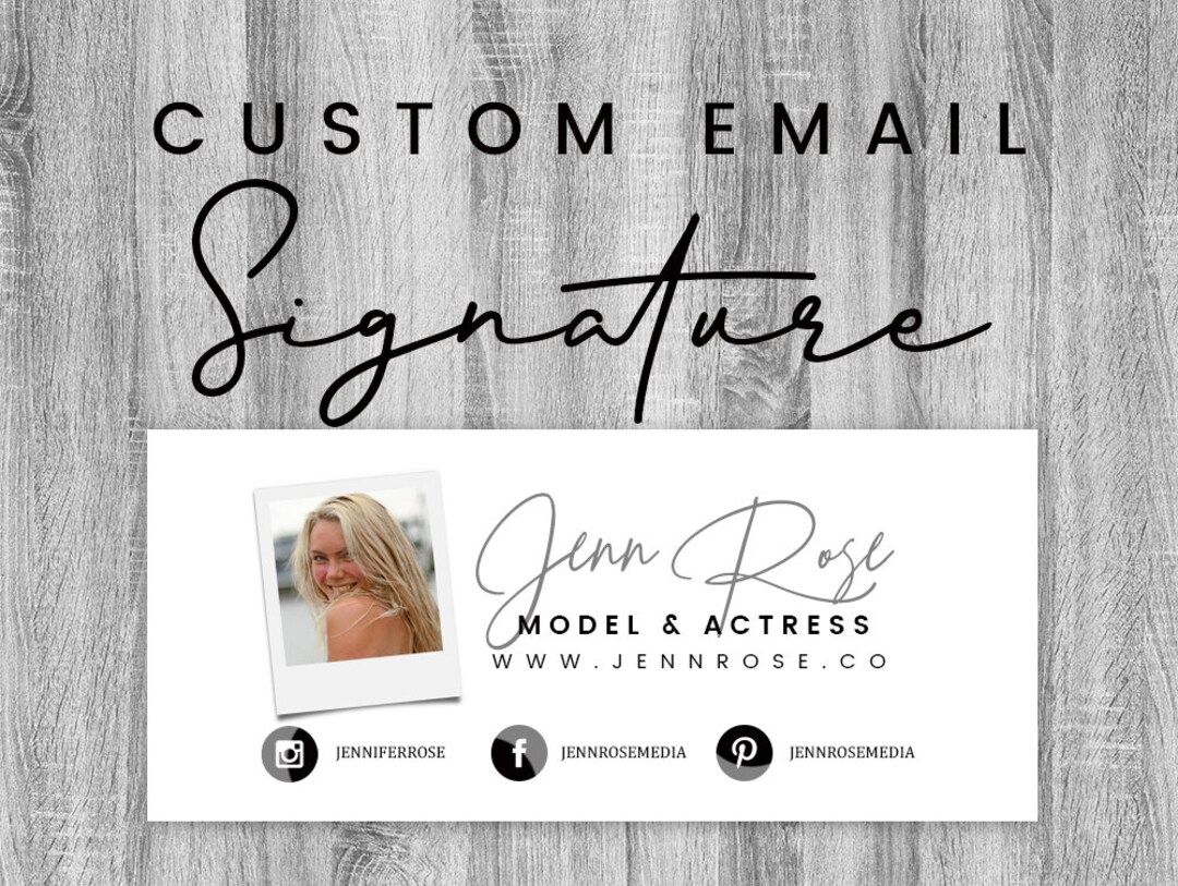 Email Signature Template Clickable Design | Image + Html Email ...