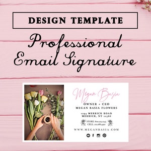 Email Signature Template Design | Image or Clickable Html Email ...
