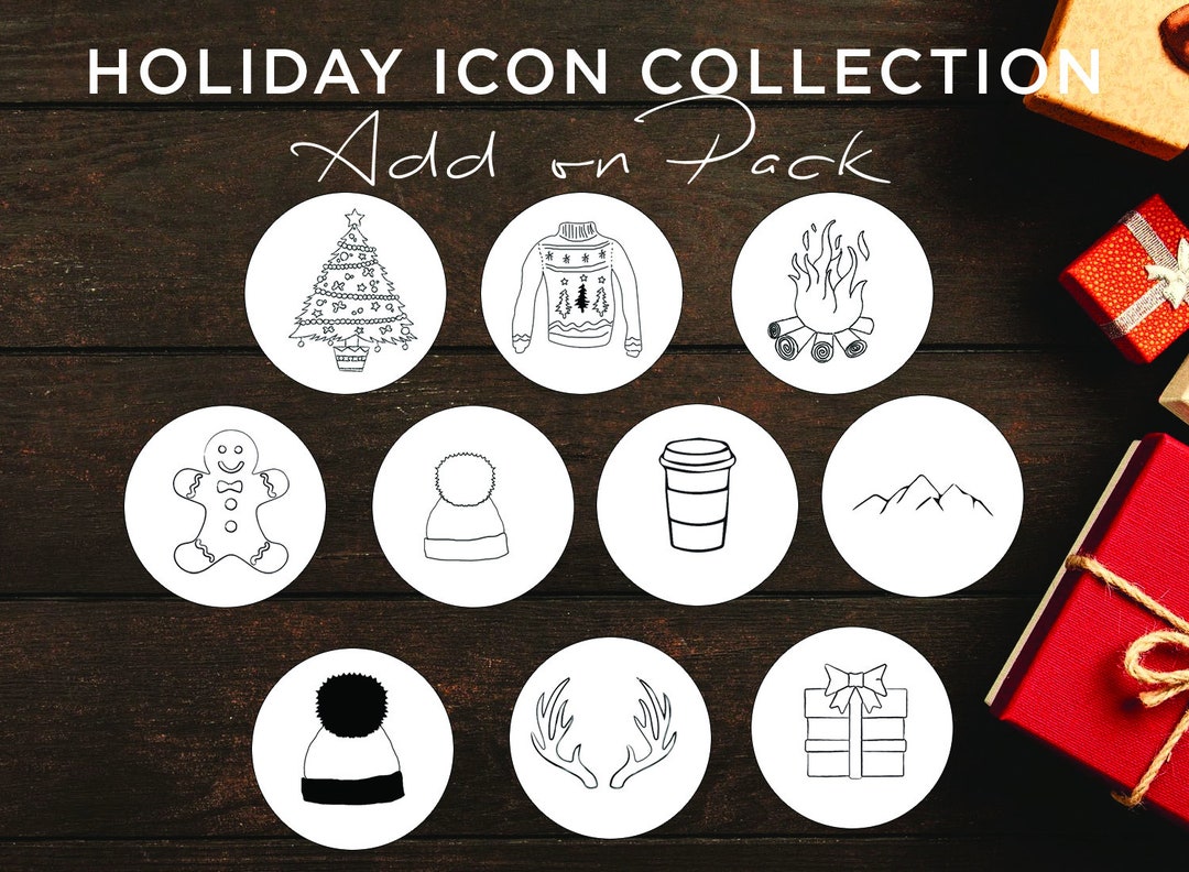 Winter Instagram Highlight Covers Icons Pack of 10 Holiday Theme - Etsy