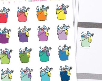 Cleaning Wand Planner Stickers Poof House is Clean - Etsy