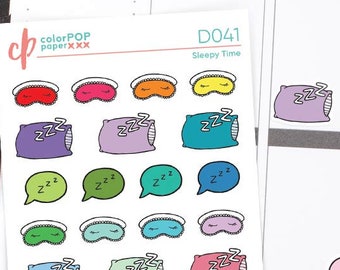 Planner Stickers Ensi I Can't Sleep S0134 Insomnia - Etsy