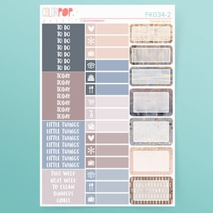 Weekly Sticker Kit, Weekly Stickers, Full Weekly Kit twilight Quartz ...