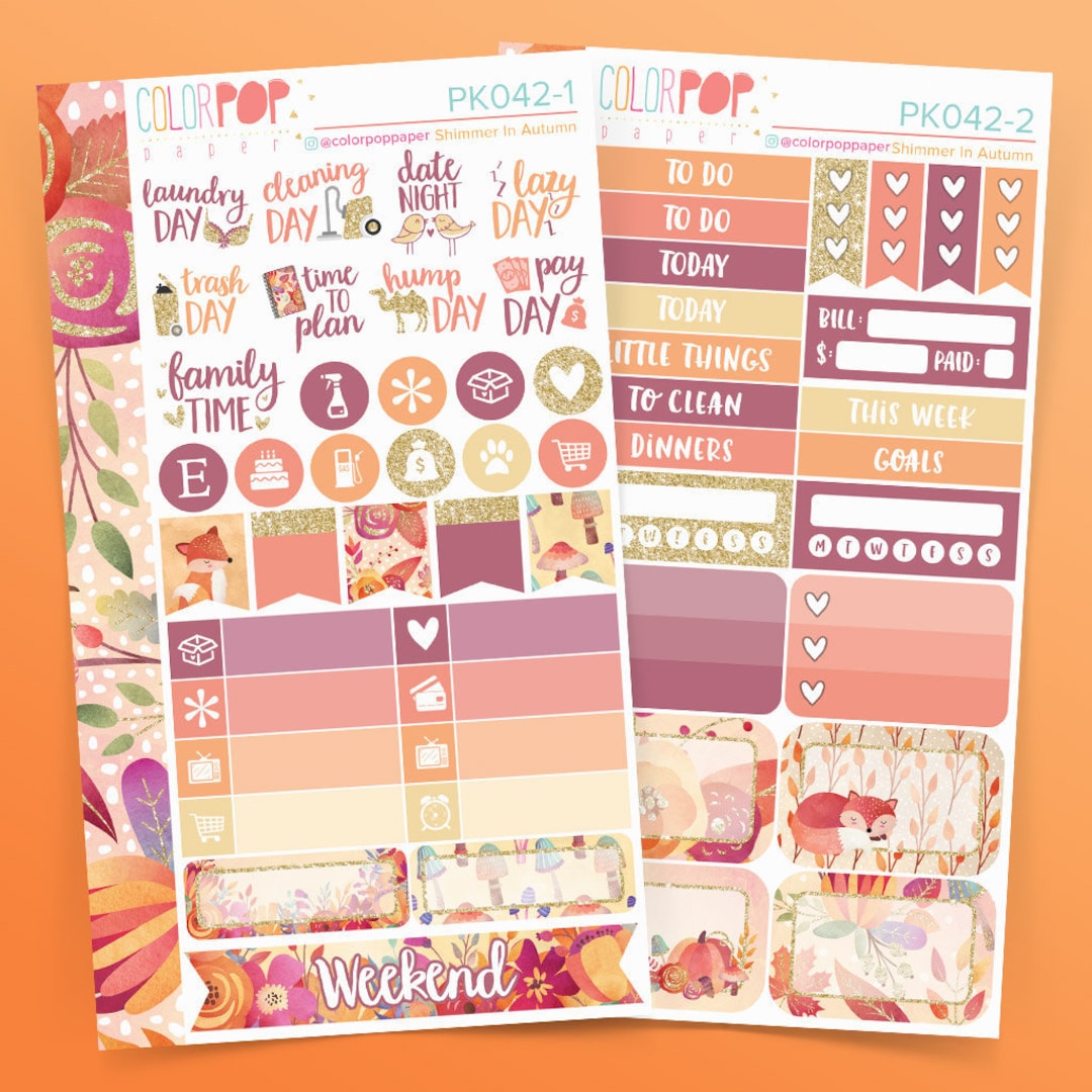 Personal Planner Stickers, Personal Sticker Set, Personal Planner ...