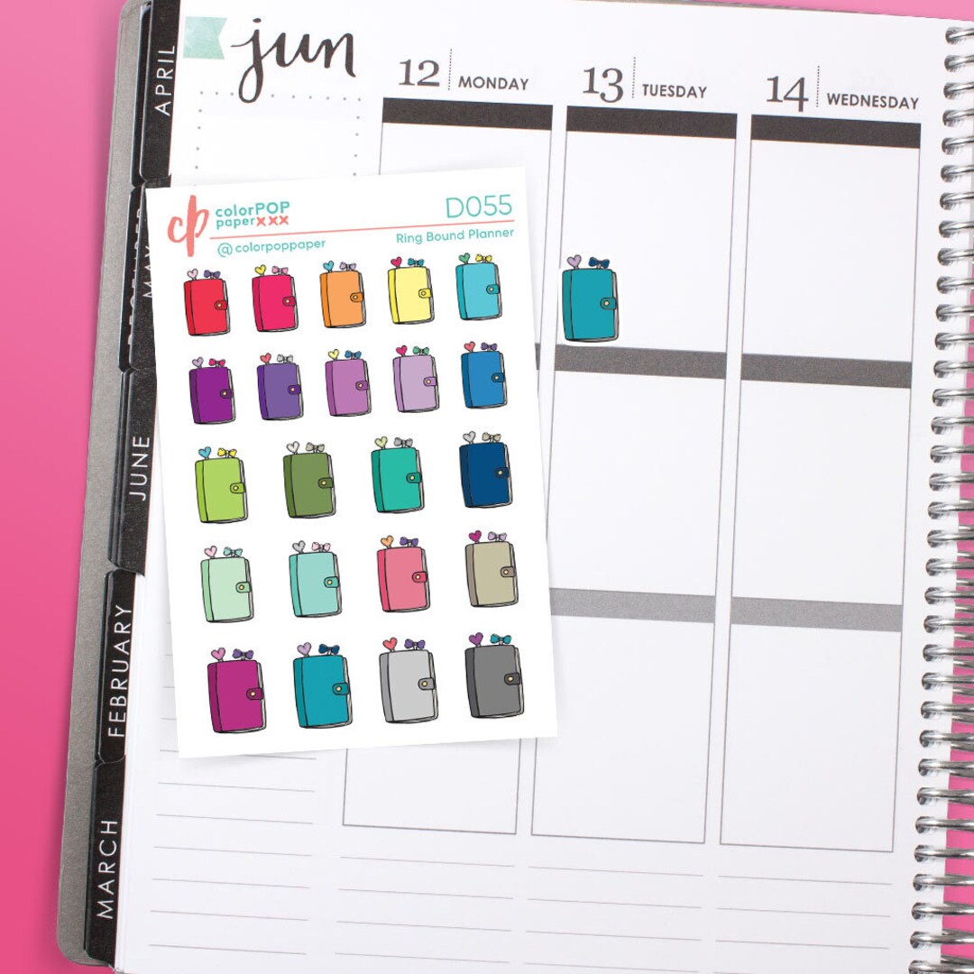 Planner Stickers, Ring Bound Planner Stickers, Planner D055 - Etsy UK