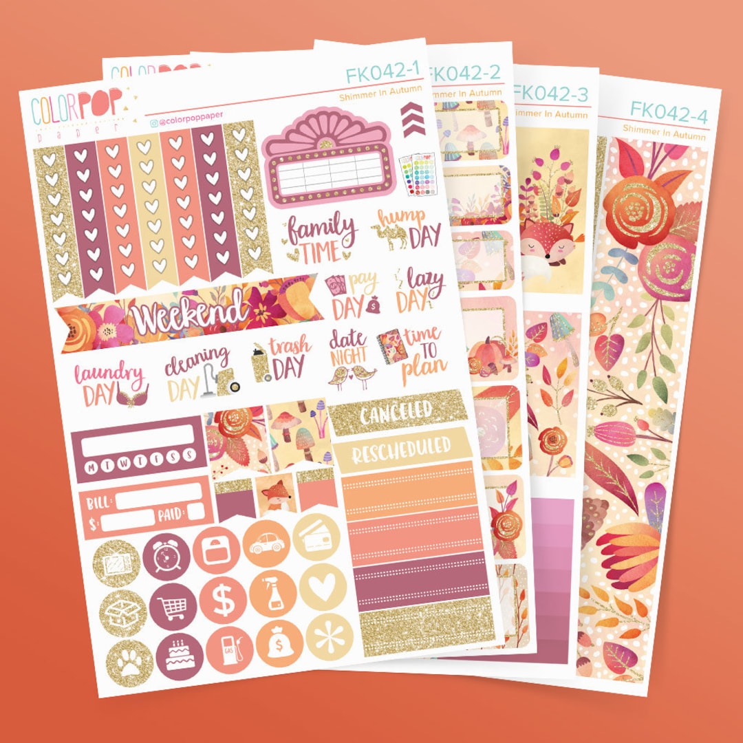 Weekly Sticker Kit Weekly Stickers Full Weekly Kit November - Etsy